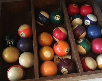 Vintage pool ball | Etsy