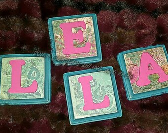 Items similar to Name Canvas Letters on Etsy