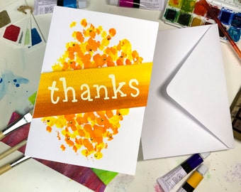 Items similar to Gee Thanks Handmade Card on Etsy