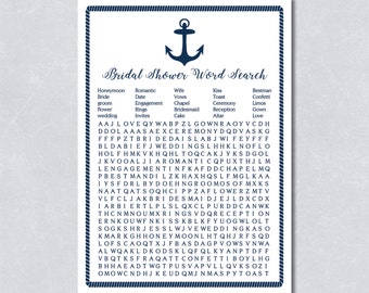 Nautical word search | Etsy