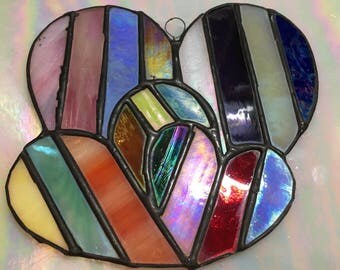 Glass heart ornament | Etsy