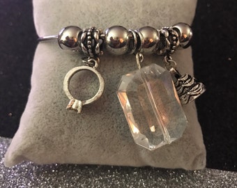 Dangle charm ring | Etsy