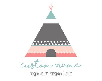 Teepee logo | Etsy
