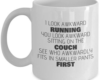 Funny running mug | Etsy