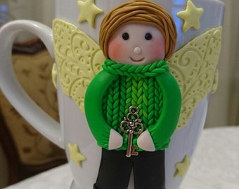 Polymer clay angel | Etsy