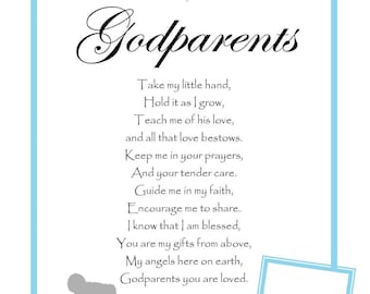 Godparent poem | Etsy