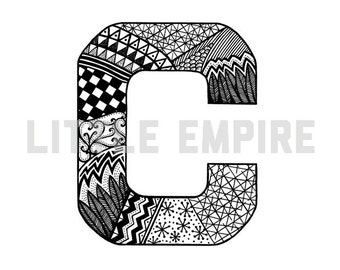 Zentangle alphabet | Etsy