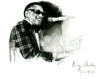 Piano drawing | Etsy