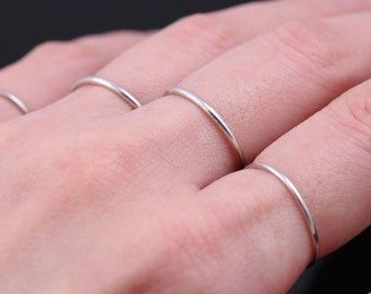 Silver ring set | Etsy