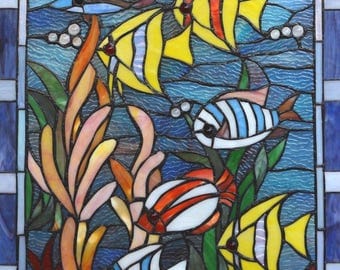 Vitrail poissons | Etsy