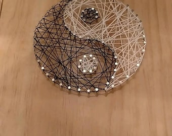 Yin yang string art | Etsy