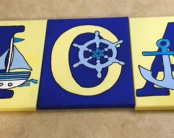 Canvas letters | Etsy