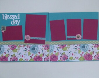 Scrapbook layout | Etsy