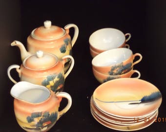 Lusterware tea set | Etsy