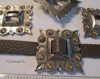 Slotted conchos | Etsy