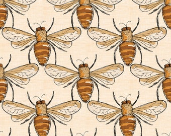 Bee fabric | Etsy