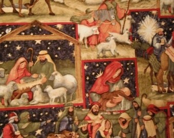 Nativity fabric | Etsy