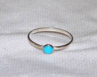 Tiny turquoise ring | Etsy
