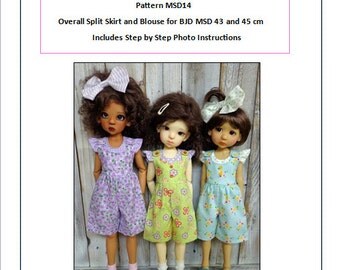 Pattern MSD3 Dress With Two Versions for BJD MSD Fit to Kaye