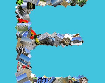 Letter photo collage | Etsy