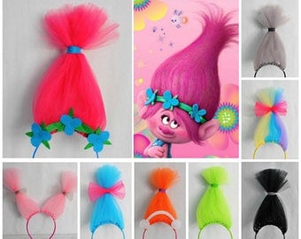 Rainbow hair troll | Etsy