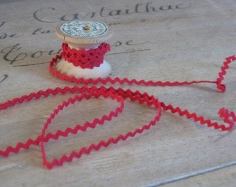 Red rick rack | Etsy