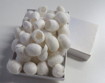 Silk cocoons jewelry | Etsy