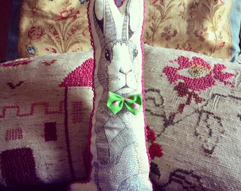 Rabbit cushion | Etsy