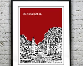 Bloomington poster | Etsy