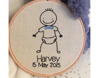 Baby stick figure | Etsy