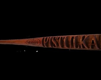 Carved baseball bat | Etsy