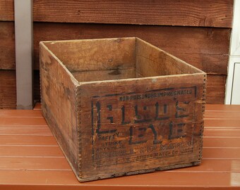 Stackable wood crate | Etsy