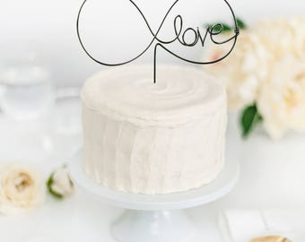 Infinity cake topper | Etsy