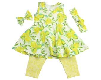 Toddler lemon dress | Etsy