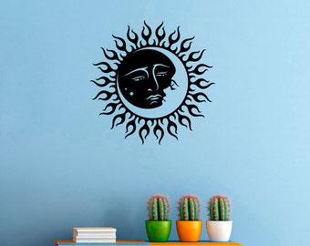 Half moon decal | Etsy