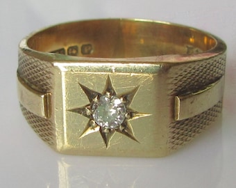 Mens signet ring | Etsy