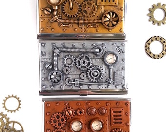 Steampunk wallet | Etsy