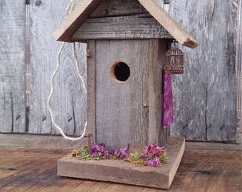 Rustic birdhouse | Etsy