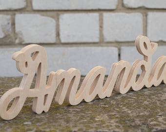 Wooden nursery name | Etsy