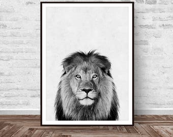 Lion print | Etsy