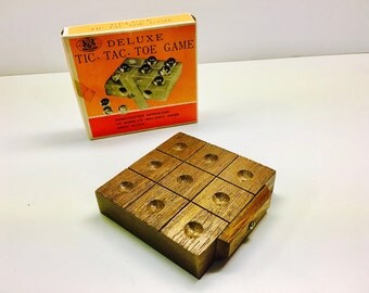 Tic tac toe box | Etsy