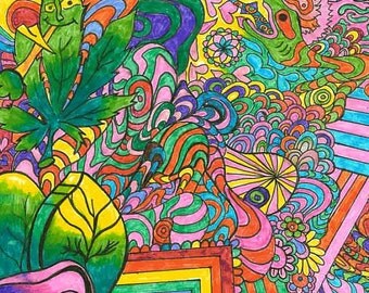 Trippy art | Etsy