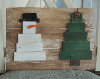 Pallet snowman | Etsy