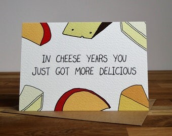 Cheese card | Etsy