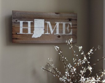 Indiana home sign | Etsy