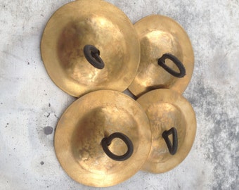 Items similar to Metal Finger Cymbals Clapper Castanets, Belly Dancer ...