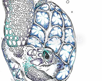 Pointillism drawing | Etsy