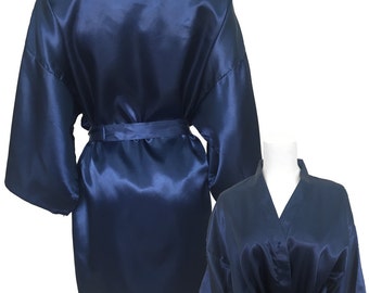 Navy blue robe | Etsy