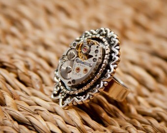 Watch movement ring | Etsy
