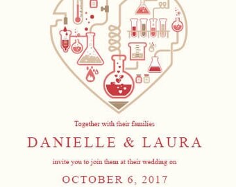 Chemistry wedding | Etsy